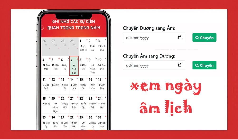Lịch Âm & Dương 2025 - Lịch Vạn Niên 2025